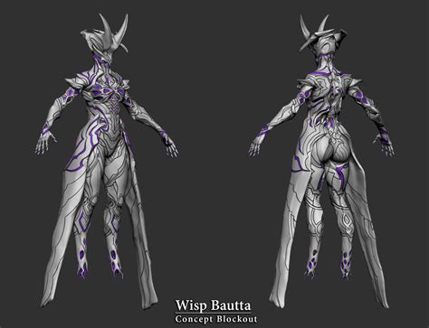 [finished] Warframe Tennogen Wisp Bautta — Polycount