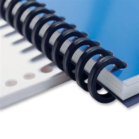 12mm 25 Holes Loose Leaf Plastic Binding Bar Rings Coil Spring Spiral