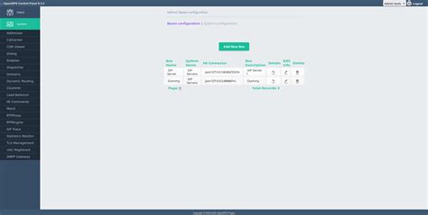 OpenSIPS Control Panel