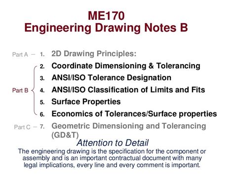 Engineering Drawing Notes B