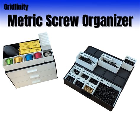 Gridfinity Metric Screw Organizer Remixed By Korey Bliss Makerworld