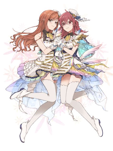 Safebooru 2girls Absurdres Ahoge Arisugawa Natsuha Bare Shoulders