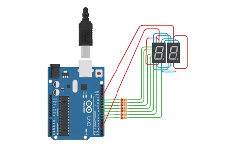Circuit Design Homework7segmentdisplay Tinkercad