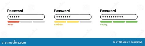 Password Weak Medium Strong Interface Password Website Template Password Weak Medium Strong Interface Password Website Template