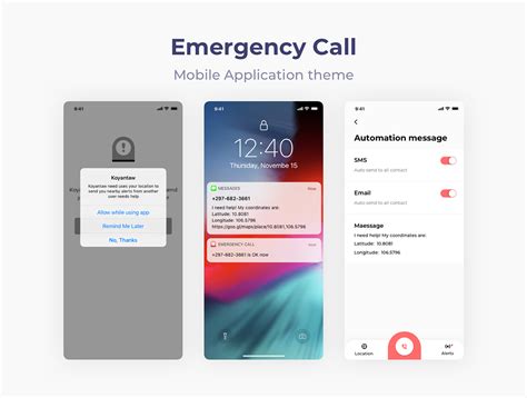 Emergency Call App Template Behance