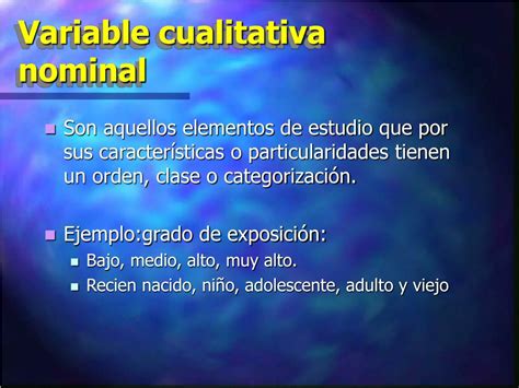 Cualitativa Nominal