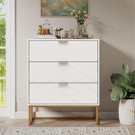 Scurrty 3 Drawer Dresser Small Chest Of Drawerswhite Dressers With