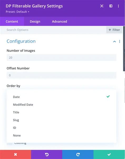 Filterable Gallery Divi Extended Documentation