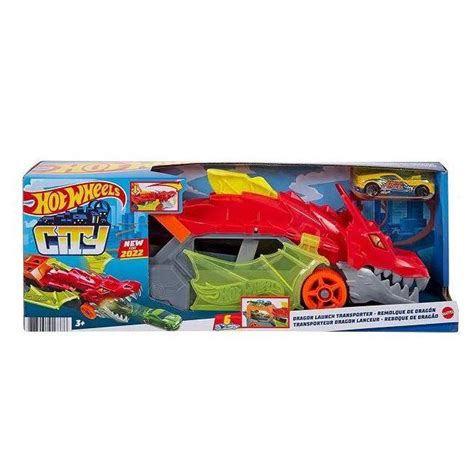 Hot Wheels City Reboque de Dragão GTK42 MATTEL Pistas Magazine Luiza