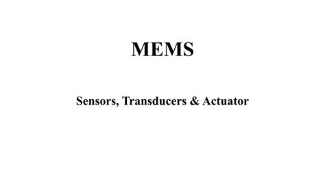 2 Mems Sensors Transducers And Actuators Pdf
