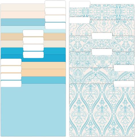 18 Pcs Decorative File Folders Set Stylish Design Heavy