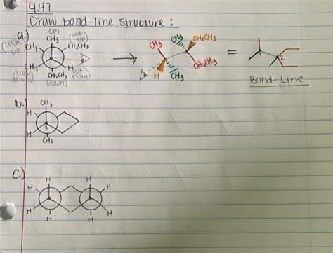 Solved Draw Bond Line Structure B C