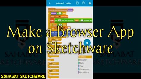 Make A Browser App On Sketchware Youtube