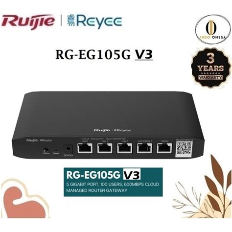 Jual Ruijie Reyee Rg Eg105g V2 Eg105g Series Cloud Managed Router Eg105 G Shopee Indonesia