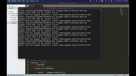Making Frogger In Python Part 1 Youtube