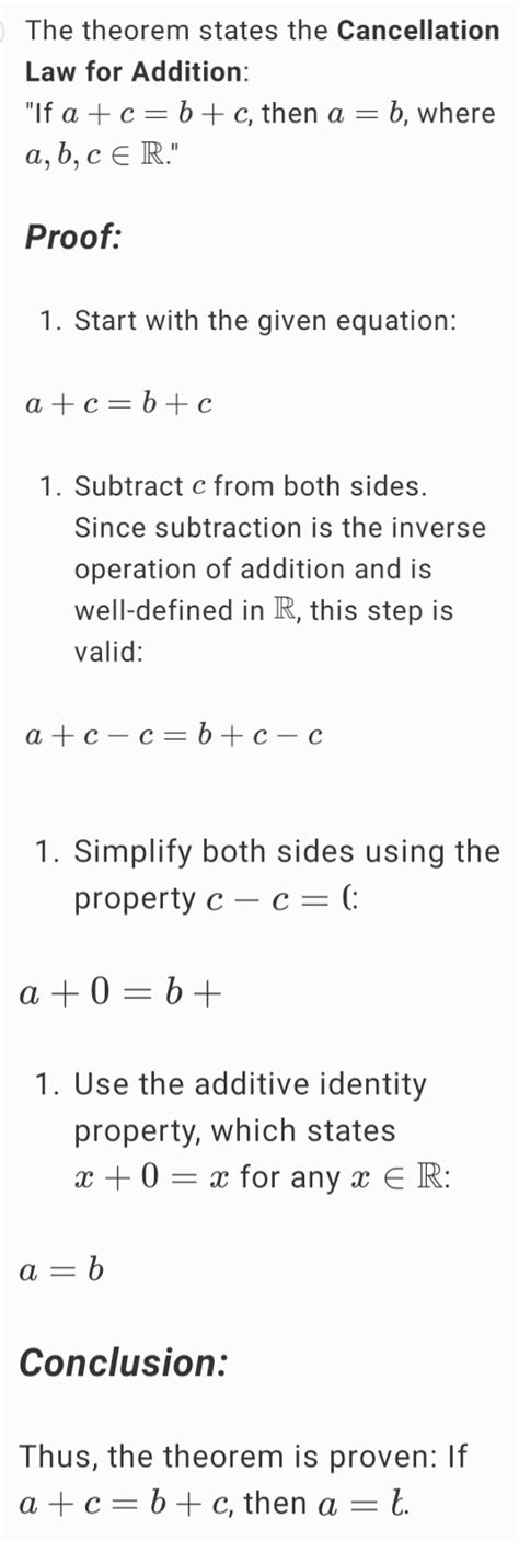 Theorem On Properties Of Real Numbers 1