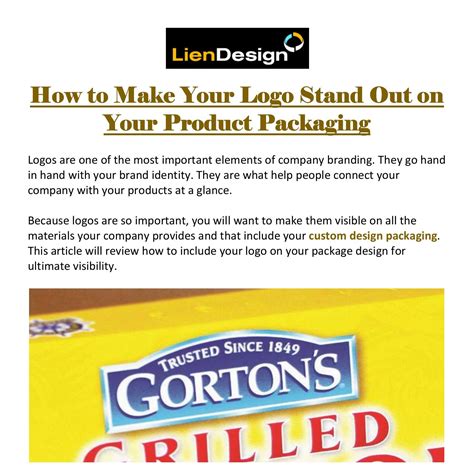How To Make Your Logo Stand Out On Your Product Packagingpdf Docdroid