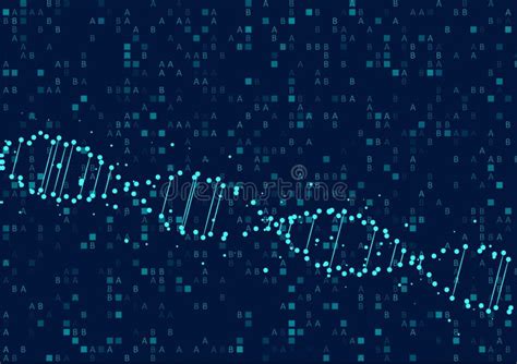 Big Genomic Data Visualization Dna Test Barcoding Genome Map Architecture Vector Graphic