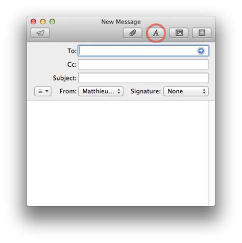 Macos Enable OS X Mail Editing Toolbar Ask Different