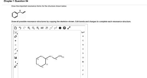 solved chapter question 54 draw the important resonance forms for the