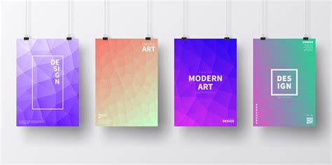 흰색 배경에 고립 된 다채로운 기하학적 디자인의 포스터 2차 도형에 대한 스톡 벡터 아트 및 기타 이미지 2차 도형 3차원