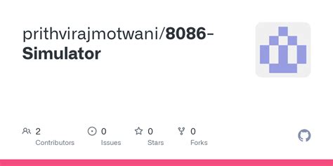 Github Prithvirajmotwani 8086 Simulator