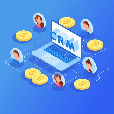 Customer Relationship Management Crm Concept Stock Vector Illustration Of Banner Marketing
