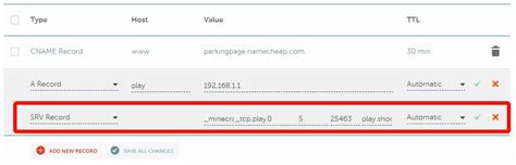 creating a custom server ip with namecheap shockbyte
