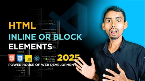Inline And Block Elements In Html Power House Web Development Course In Hindi Zadav Coding