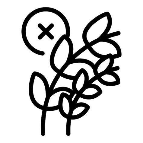 Premium Vector Field Wheat Icon Outline Vector Grain Product Organic Diet