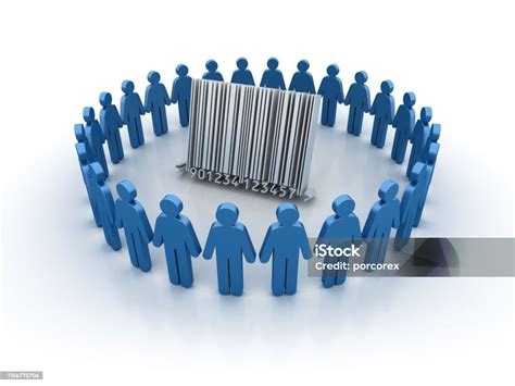 바코드와 픽토그램 팀워크 3d 렌더링 3차원 형태에 대한 스톡 사진 및 기타 이미지 3차원 형태 Qr코드 가격 Istock