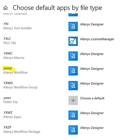 Solved Windows Folder Not Recognizing Alteryx Filetype Alteryx Community