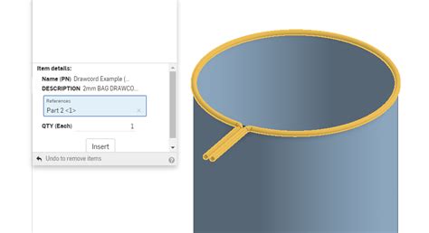 item callout balloon for item reference — onshape