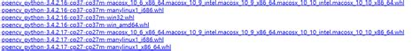无法安装opencv Python 34216版本的解决方法（could Not Find A Version That Satisfies The Requirement Opencv
