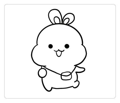 画玉兔简笔画 简单 绘画 大山谷图库