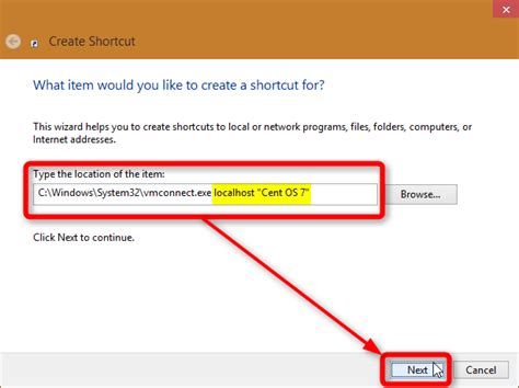 Create Shortcut Of Hyper V Virtual Machine In Windows Tutorials