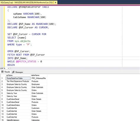 Sql Serverda Stored Prosedürlerin Kullandığı Tabloları Bulmak Sql Server Eğitimleri