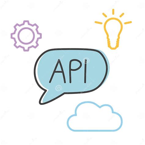 api application programming interface concept stock vector