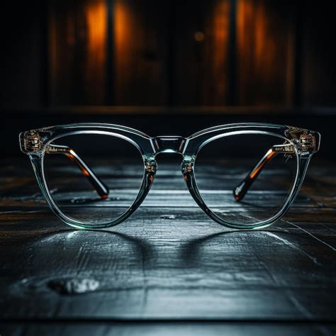 Premium Ai Image Glasses With A Dark Background Premium Glasses