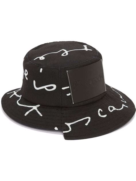 Buy Jw Anderson Oscar Wilde Bucket Hat Black At 40 Off Editorialist