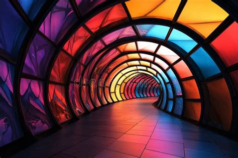 A Mesmerizing 3d Abstract Background Displaying An Infinite Tunnel Of Luminous Swirling