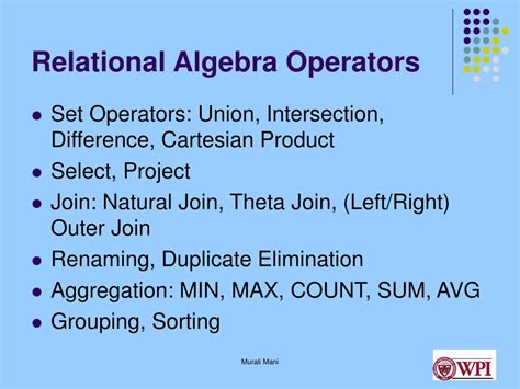 Ppt Relational Algebra Powerpoint Presentation Free Download Id 588386