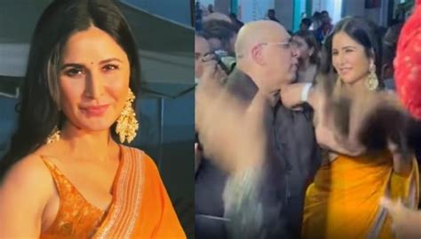Katrina Kaif Looks Royal As She Stuns In An Orange Saree Netizens