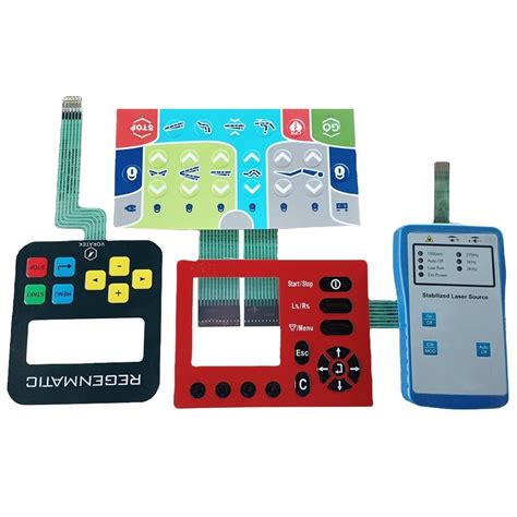 FPC Circuit Keypad Membrane Switch With LED Pet Membrane Switch And PC Membrane Switch