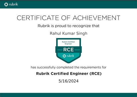 Rahul Singh On Linkedin Rubrik Certification Datamanagement