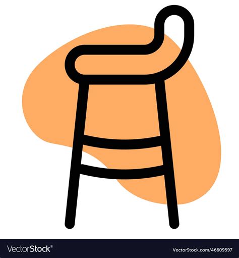 Bar Stools Stylish Chair For Decor Royalty Free Vector Image