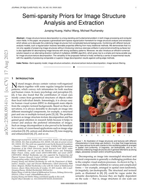 Pdf Semi Sparsity Priors For Image Structure Analysis And Extraction