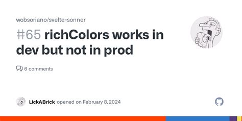 Richcolors Works In Dev But Not In Prod · Issue 65 · Wobsorianosvelte Sonner · Github