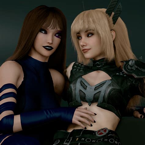 Rule 34 2girls 3d Breasts Curvaceous Curvy Curvy Figure Elizabeth Braddock Female Geek Gump