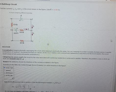 Solved A Multiloop Circuit Find The Currents I I And Iz In Chegg Com